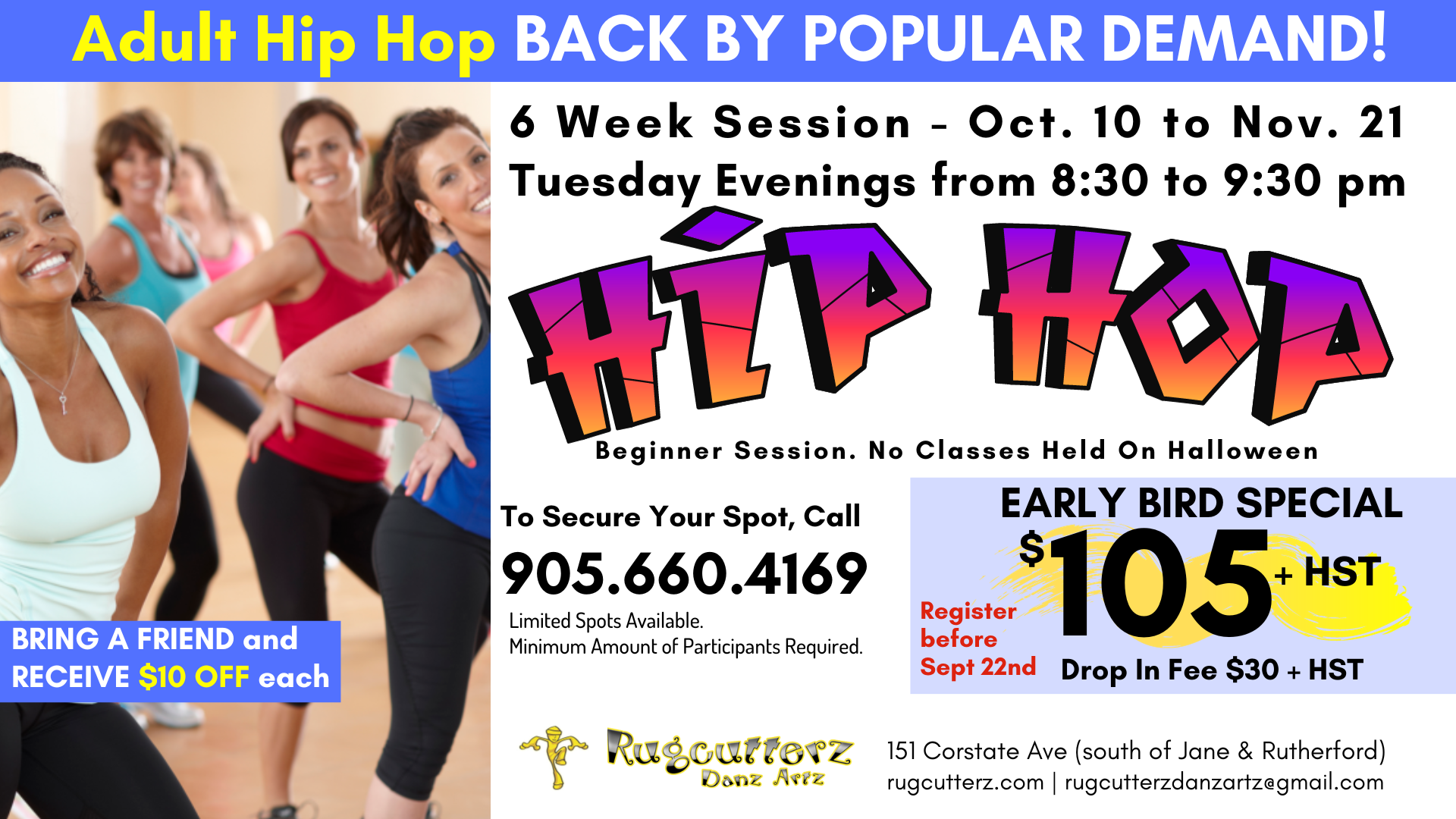 Adult Hip Hop Classes Vaughan | Rugcutterz Danz Artz